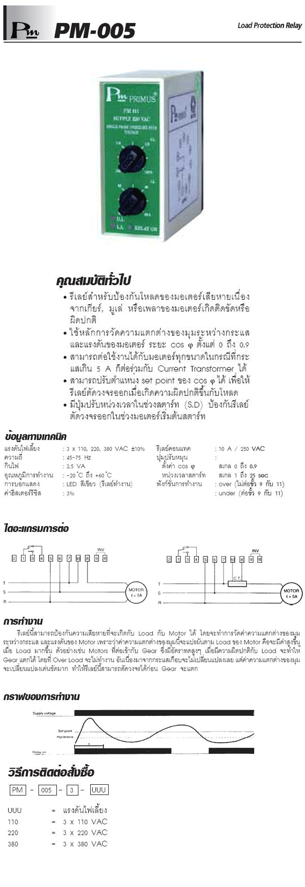 PRODUCT Load Protection Relay : บริษัท ไพรมัส จำกัด | Primus Company ...