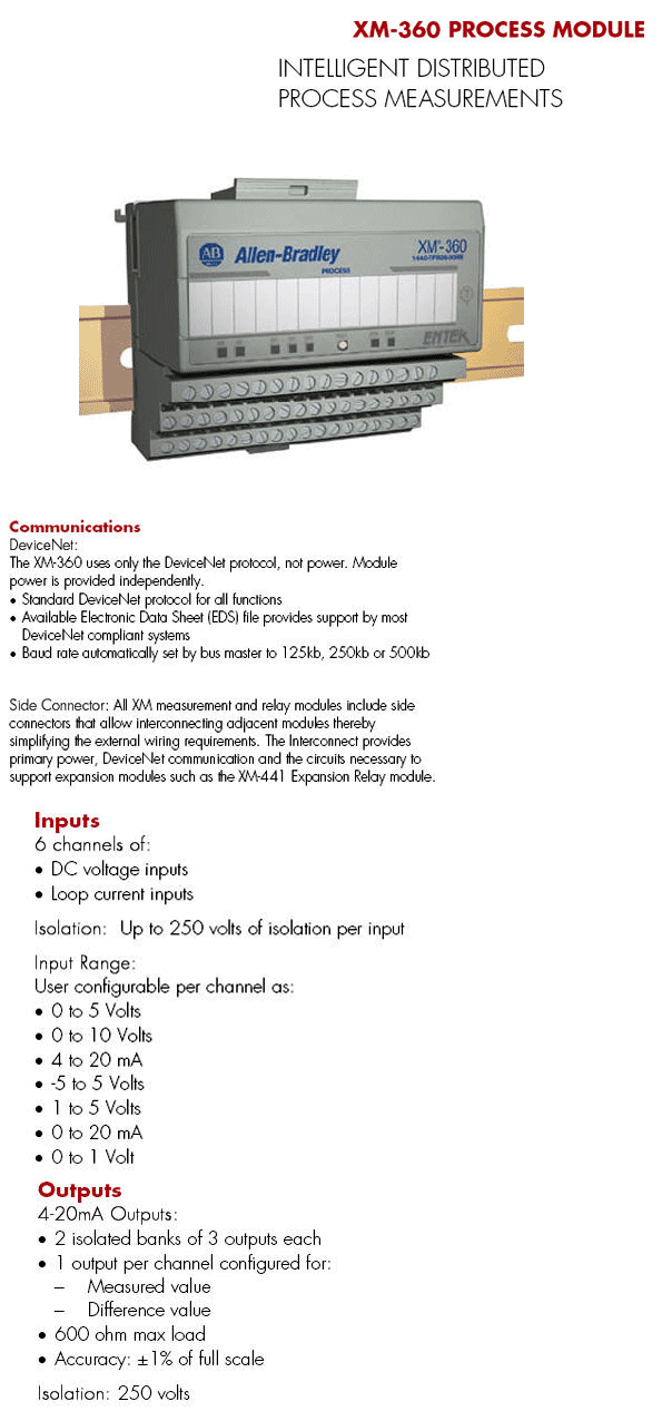 PRODUCT XM-360 Process Module : บริษัท ร็อกเวล ออโตเมชั่น จำกัด ...