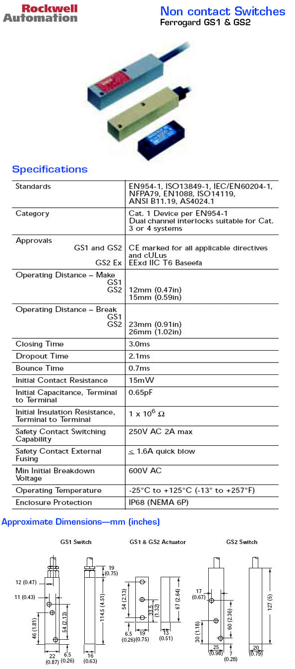 PRODUCT Non contact Switches : บริษัท ร็อกเวล ออโตเมชั่น จำกัด ...