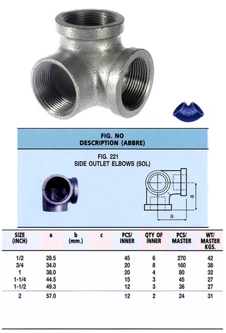 PRODUCT PIPE FITTING "SIDE OUTLET ELBOWS (SOL)" : บริษัท บีส ไพพ์ฟิตติ ...