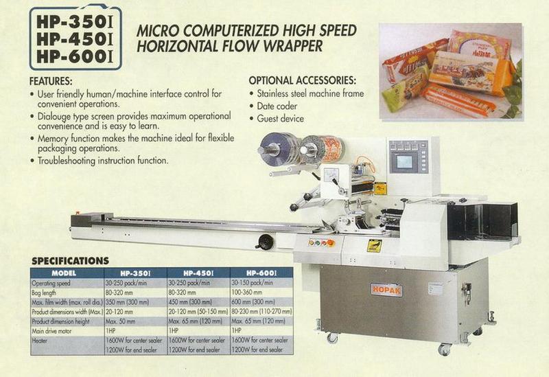 PRODUCT Micro Computerized High Speed Horizontal Flow Wrapper : บริษัท ...
