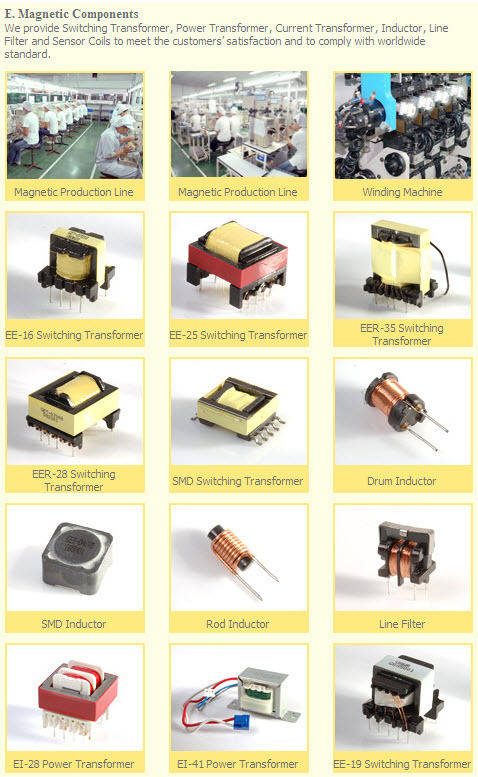 PRODUCT Magnetic Components : บริษัท ดีเอ็มซี คอร์ป (154) จำกัด | DMC ...