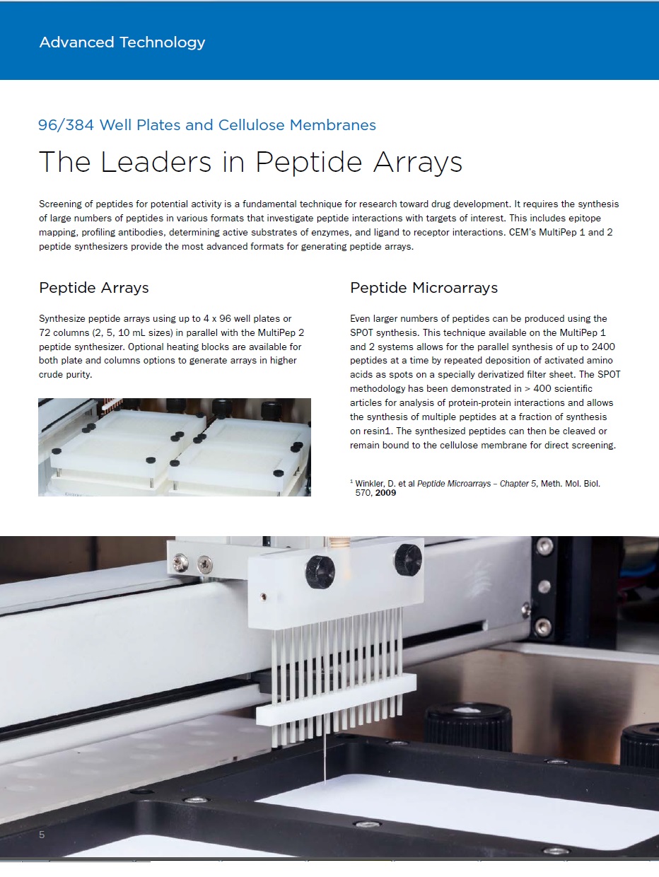PRODUCT Automated Parallel Peptide Synthesizer MultiPep 1 : บริษัท ไทย ...